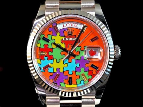 預定 Rolex 勞力士 128235 Day Date 琺瑯拼圖 Puzzle Emoji 彩色寶石 Lrk969 228235 128238 228238 Yahoo拍賣
