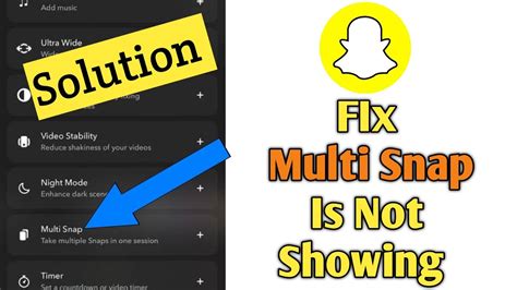 how to fix multi Snap not showing on Snapchat | Snapchat multi Snap problem solution 2024 - YouTube