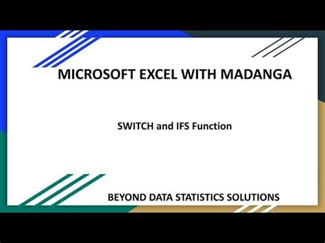 How To Do Data Manipulation With Microsoft Excel Emmanuel Madanga