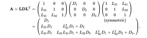 Matrices Solving A System By Using Cholesky Decomposition Ldlt
