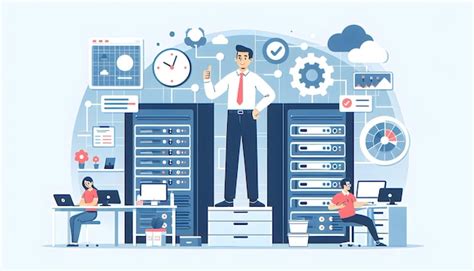 Premium Photo Efficient It Expert Optimizing Server Configurations In