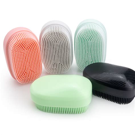 Exfoliating Silicone Back Scrub Brush Bath Scrubber