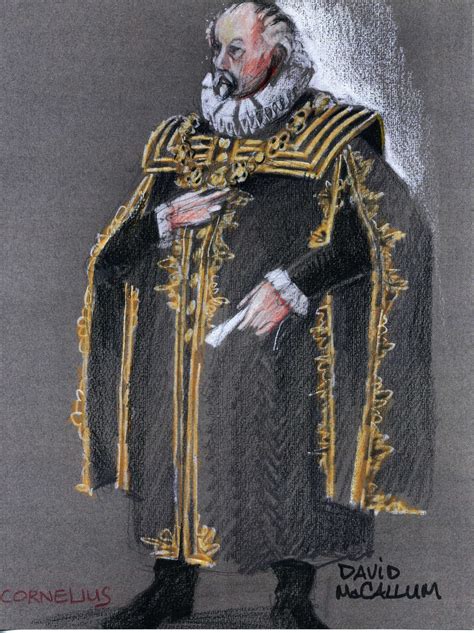 Costume Sketch Of Cornelius Hamlet Nac 2004 · Shakespeare In Canada