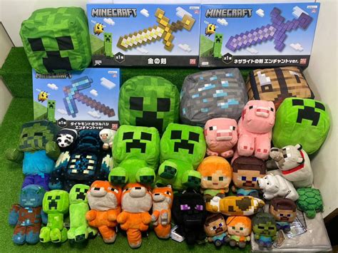 【やや傷や汚れあり】 15 160 マイクラ ぬいぐるみ グッズ 大量 プライズ ウォーデン ゾンビ クリーパー ドラウンド モンスター 羊
