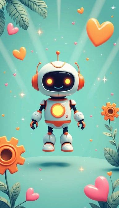 Free Lovable Robot Friend Image Download At Stockcake