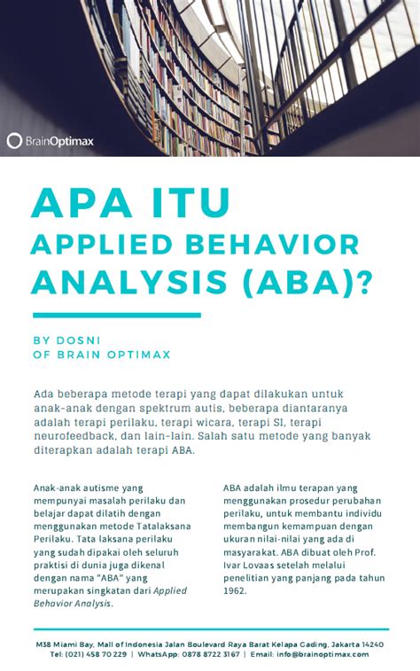 Apa Itu Applied Behavior Analysis ABA Brain Optimax