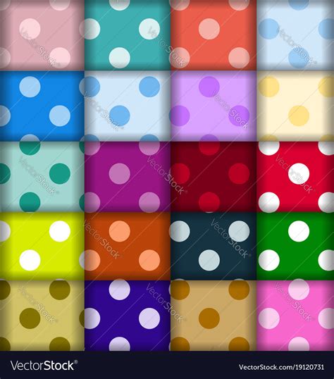 Set Dots Patterns Royalty Free Vector Image Vectorstock