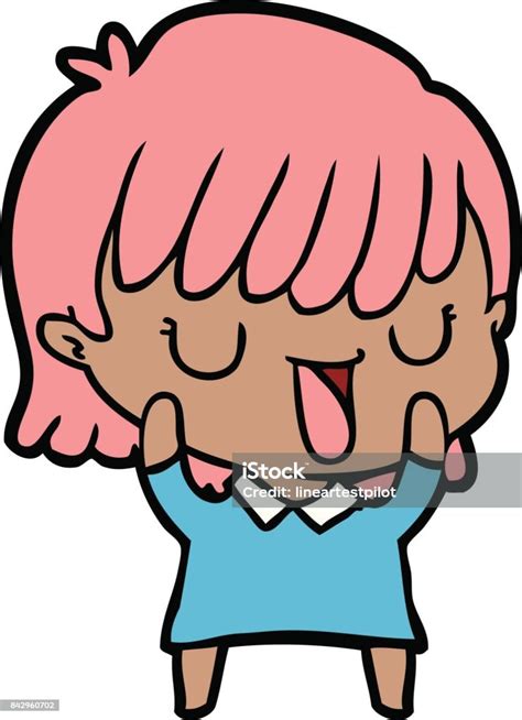 말풍선이 있는 여자 귀여운에 대한 스톡 벡터 아트 및 기타 이미지 귀여운 낙서 드로잉 디자인 Istock