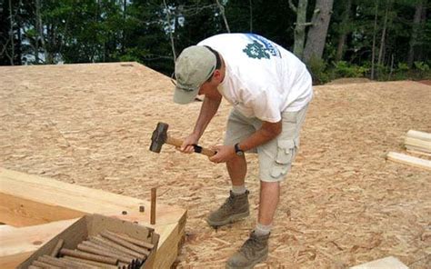Assembling A Timber Frame Bent Watch A Timber Frame Raising