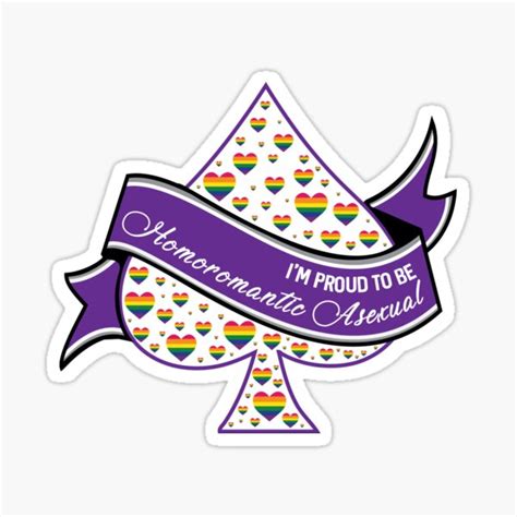 Proud Homoromantic Asexual Sticker By Intangibel Redbubble