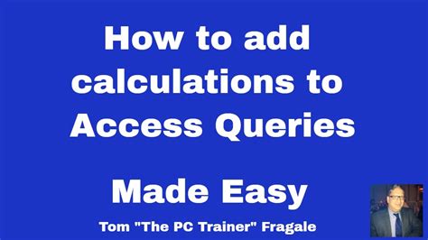 Access Query Calculations How To Add Calculations To Access Queries