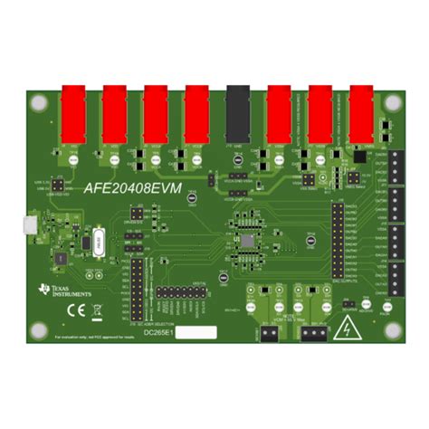 TEXAS INSTRUMENTS AFE EVM USER MANUAL Pdf Download ManualsLib