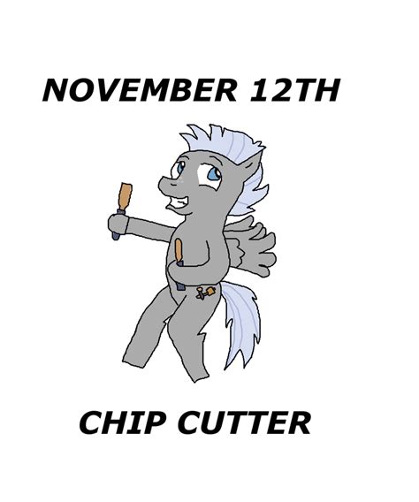 Draw An Mlp Character 317 Of 366 Chip Cutter By Eunos On Deviantart