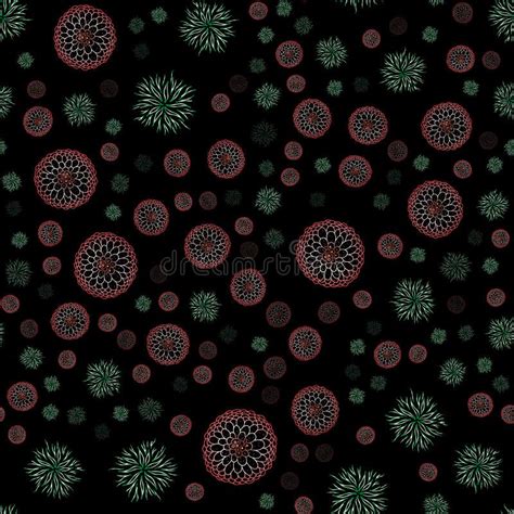 Seamless Pattern Of Outline Microbes Colorful Simple Line Elements From A Medical Concept