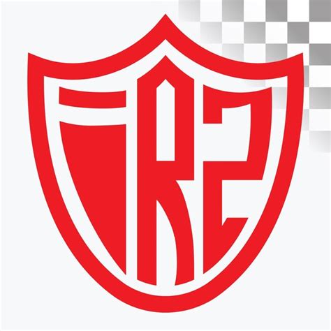 Desenho De Letras Do Logotipo Da Irz Vetor Premium