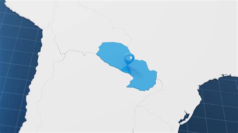 파란색 파라과이 3d 지도 와 포인터 핀 와 흰색 다른 나라 와 Png 국경이 있는 정치 지도 3d 렌더링 일러스트레이션 0명에 대한 스톡 사진 및 기타 이미지 Istock