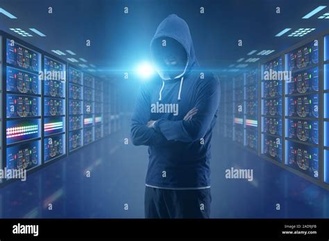 Hacker In Digital Security Concept Stock Photo Alamy