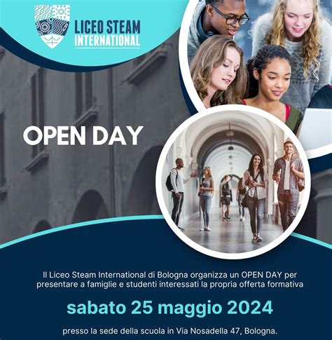 Open Day Sabato 25 Maggio 2024 Liceo Steam International