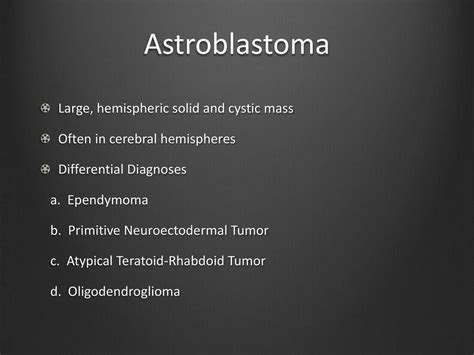Intracranial Pediatric Tumors Ppt Download
