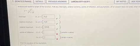 Solved 1 894125 Points Intercept Details Relative