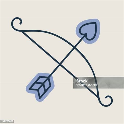 キューピッドの弓と矢印のベクター画像アイコン お祝いのベクターアート素材や画像を多数ご用意 お祝い ちょう結び アイコン Istock