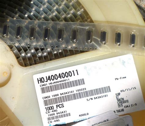 Kyocera CX49G H0J400400011 SMD 4Mhz Crystal 10 Pieces OL0713 Rich