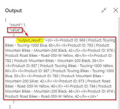 Send A Database Query Result As Email Via Logic App In HTML Format
