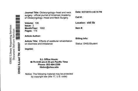 Pdf Effects Of Vestibular Rehabilitation On Dizziness And Imbalance