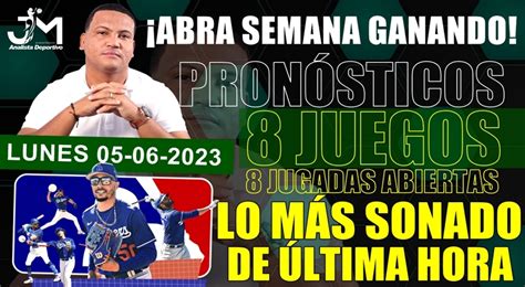 LUNES MLB JUEGOS PREDICCIONES LO MÁS FIJO ABIERTO EQUIPOS CON Y NO
