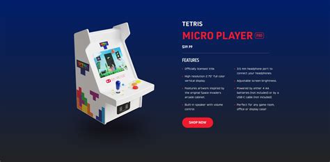 Play Tetris 16bit Anywhere My Arcade®