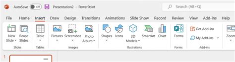 Insert Tab Powerpoint Design Ideas Slidemodel