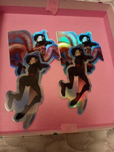 Code Lyoko Yaoi William Dunbar Tentacles Holographic Stickers X4 Lot