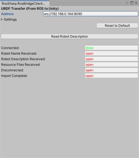 Urdf Is Not Loaded After Connecting To Ros · Issue 301 · Siemensros