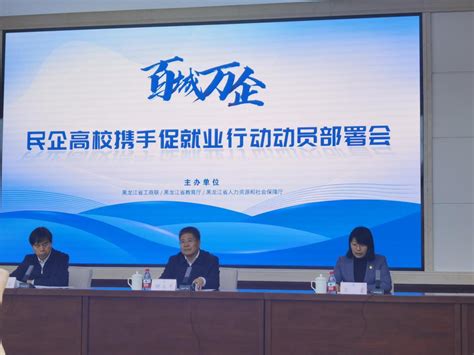 【奋进农大】学校领导出席黑龙江省“百城万企”民企高校携手促就业行动动员部署会