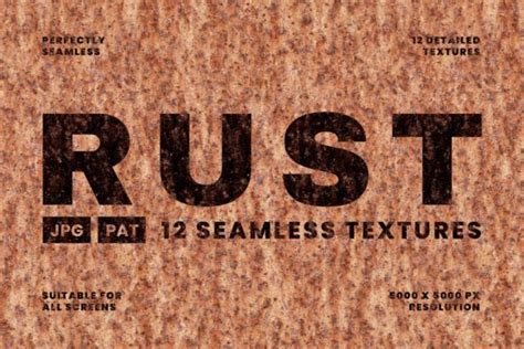 Seamless Rust Textures Graphic By Aurora Graphics Creative Fabrica