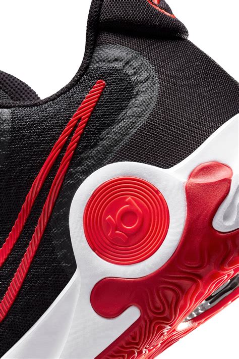 Nike, Унисекс омекотени баскетболни обувки KD Trey 5 IX, Черен/Червен ...