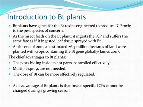 Insect Resistance And Future Of Bt Transgenic Crops