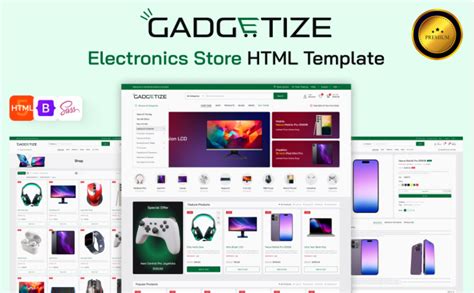 Gadgetize All In One Html Template For Electronics Accessories And