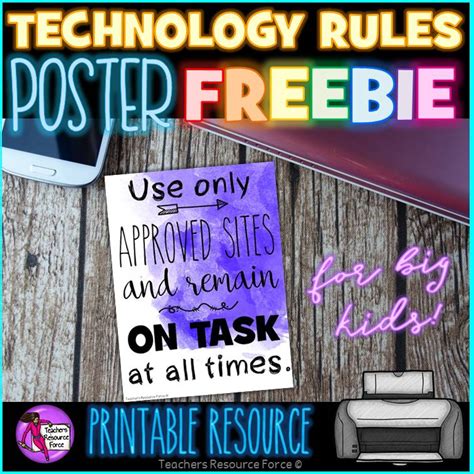 Free Technology Rules Poster Shoptrfone