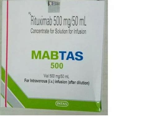 Mabtas Liquid Rituximab 500 Mg 50 Ml Injection For Hospital Treatment