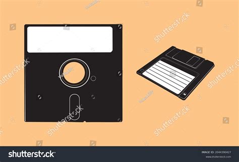 Vintage Floppy Disks Vector Illustrations Stock Vector Royalty Free 2044390427 Shutterstock