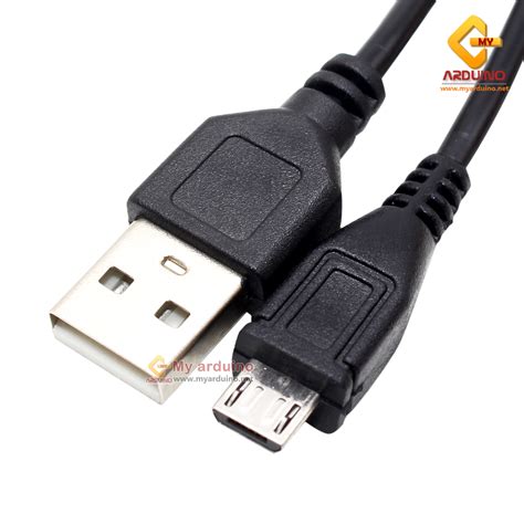 สาย Micro Usb Type B To Usb 2 0 Type A ยาว 80cm ขาย Arduino อุปกรณ์ Arduino คุณภาพดี ราคาถูก