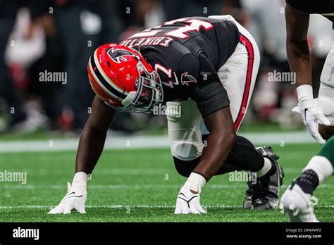 Atlanta Falcons Linebacker Arnold Ebiketie 17 Lines Up During The