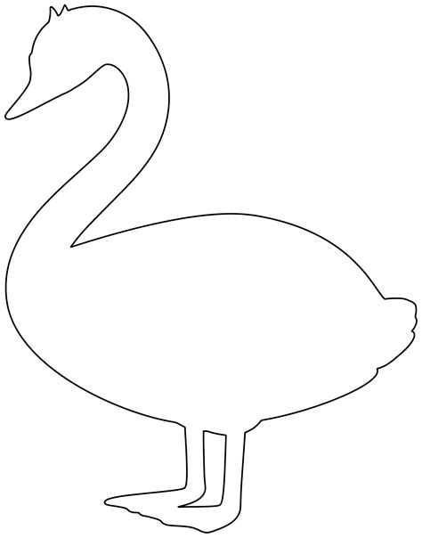 Shape Of Swan Free Printable Papercraft Templates