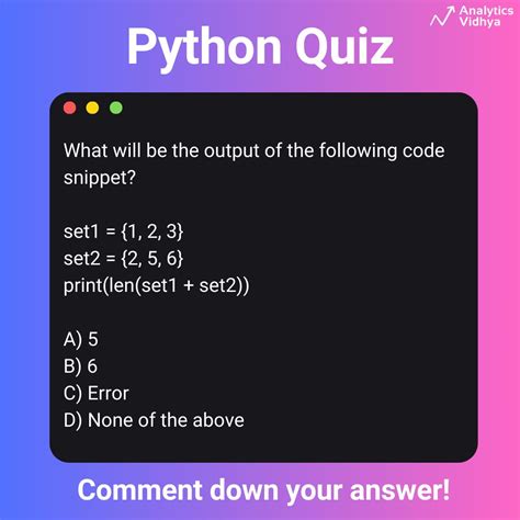 Analytics Vidhya On Linkedin Pythonquiz Proveyourskills Tagafriend