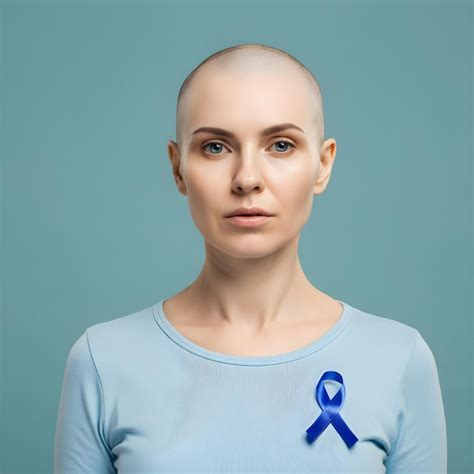 A Woman With A Pink Ribbon That Says Breast Cancer Awareness Premium