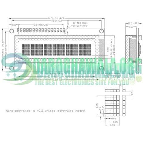 Original JHD 1602 LCD 16X2 Character LCD Display With Blue Backlight In Pakistan