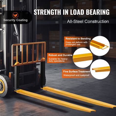 Vevor Pallet Fork Extensions 96 Length 65 Width Heavy Duty Carbon Vevor Pallet Fork Extensions 96 Length 65 Width Heavy Duty Carbon
