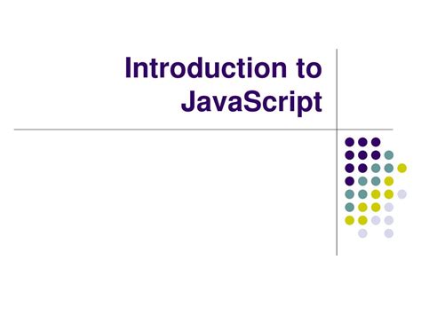 introduction to javascript ppt download
