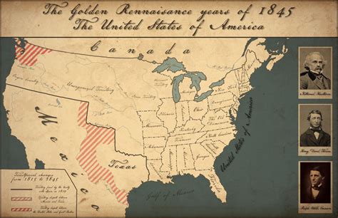 Map Of The Usa In 1845